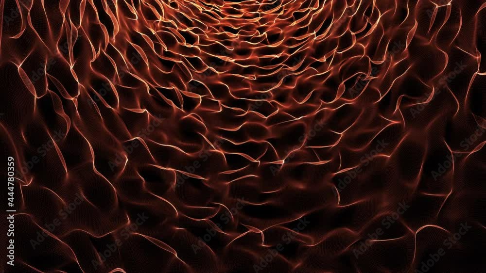 Animation wave brown VJ loop cybernetic futuristic energy motion ...