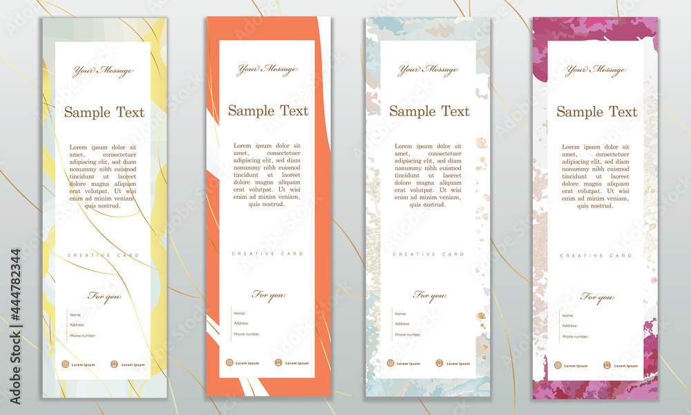 Elegant bright labels collection. Art Abstract Background. for labels ...