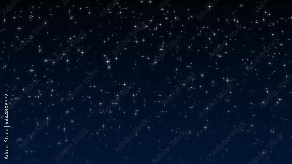 loop realistic starry night,glowing and shinning stars,twinkle stars at ...