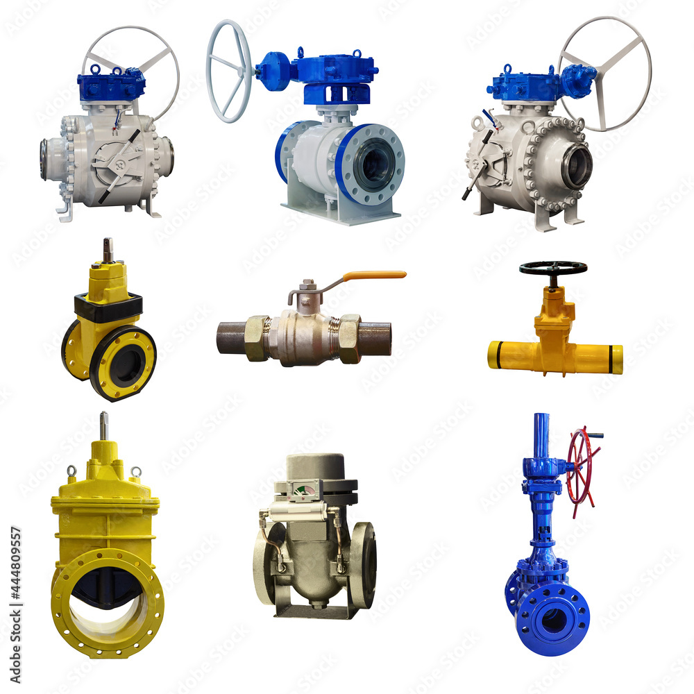 modern shut-off valve with automatic and manual control for a gas ...