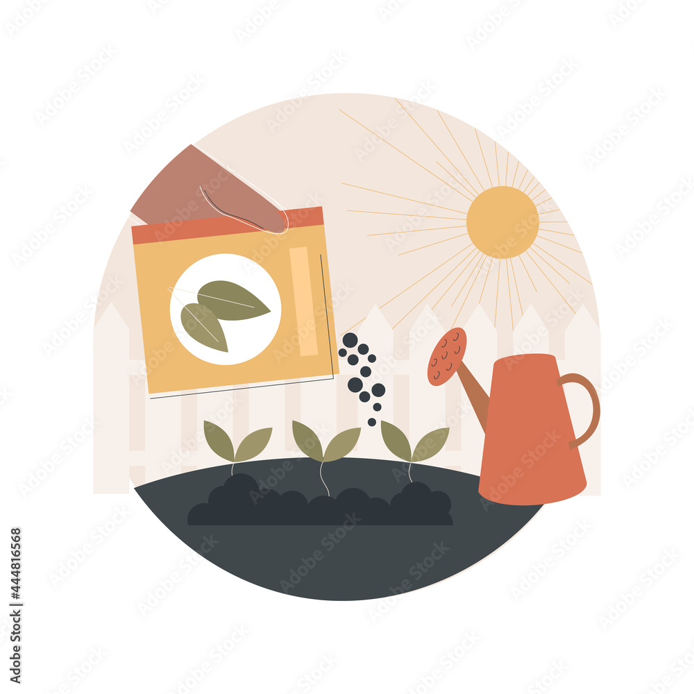Soil fertility abstract concept vector illustration. Soil productivity ...
