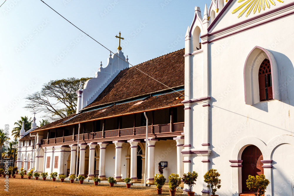 St Thomas church in Palayur (Palayoor) in the Thrissur district in ...
