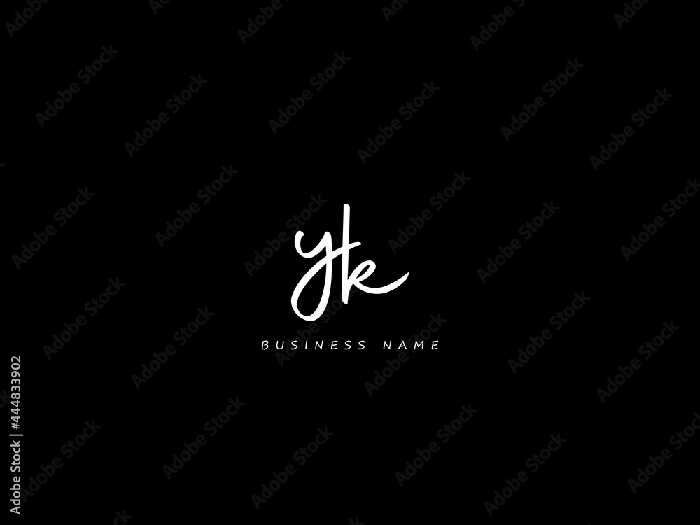 Letter YK Logo, Black signature yk logo icon vector image for business ... Letter YK Logo, Black signature yk logo icon vector image for business ...
