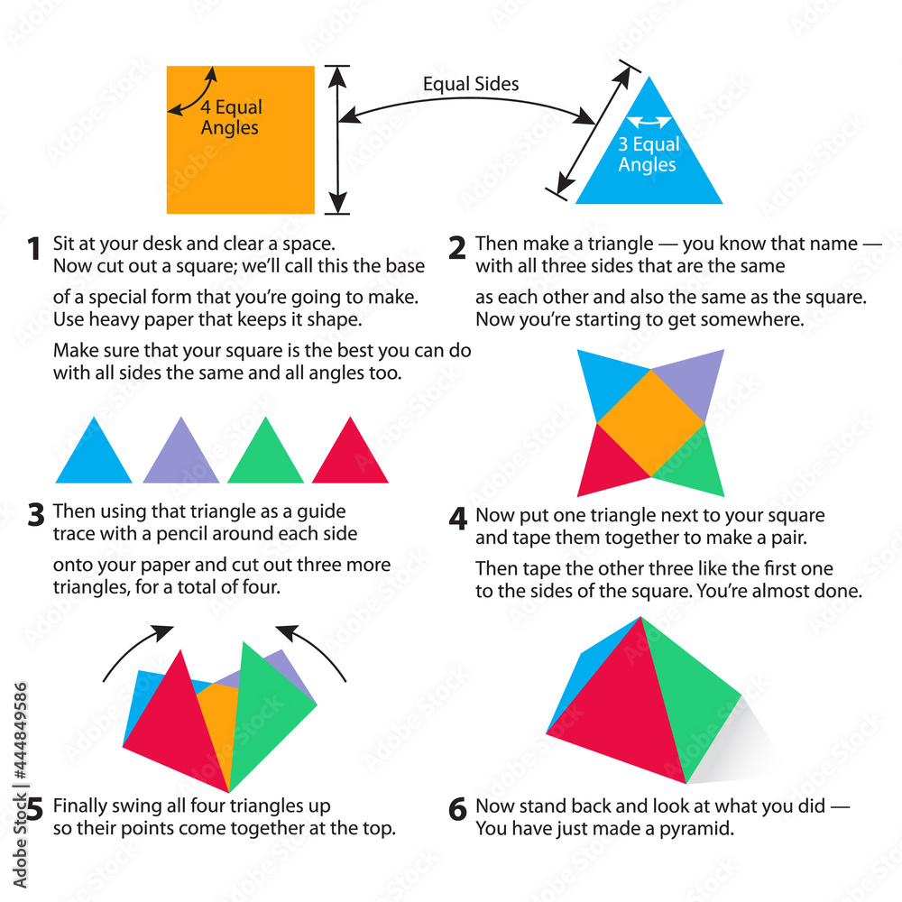 Pyramid poem for kids Stock Vector | Adobe Stock