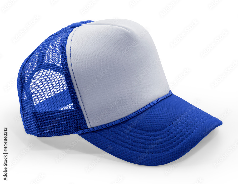 Side View Realistic Cap Mock Up In Blue Flash Color is a high ...