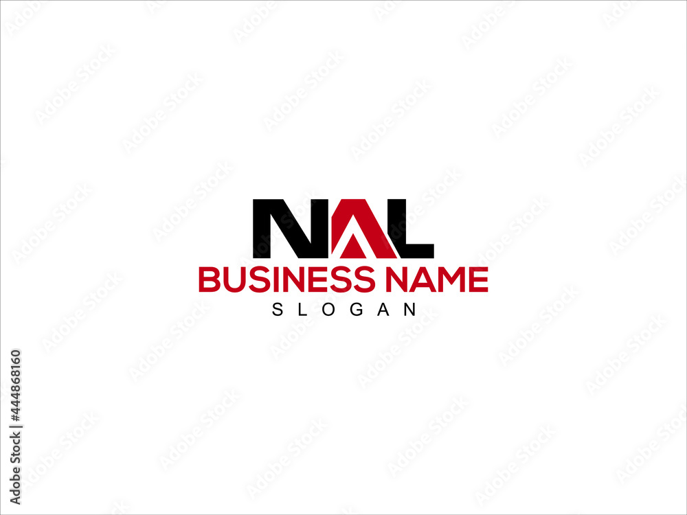 Letter NAL Logo Icon Vector Image Design For Company or Business Stock ...