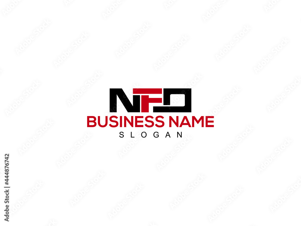 Letter NFO Logo Icon Vector Image Design For Company or Business Stock ...