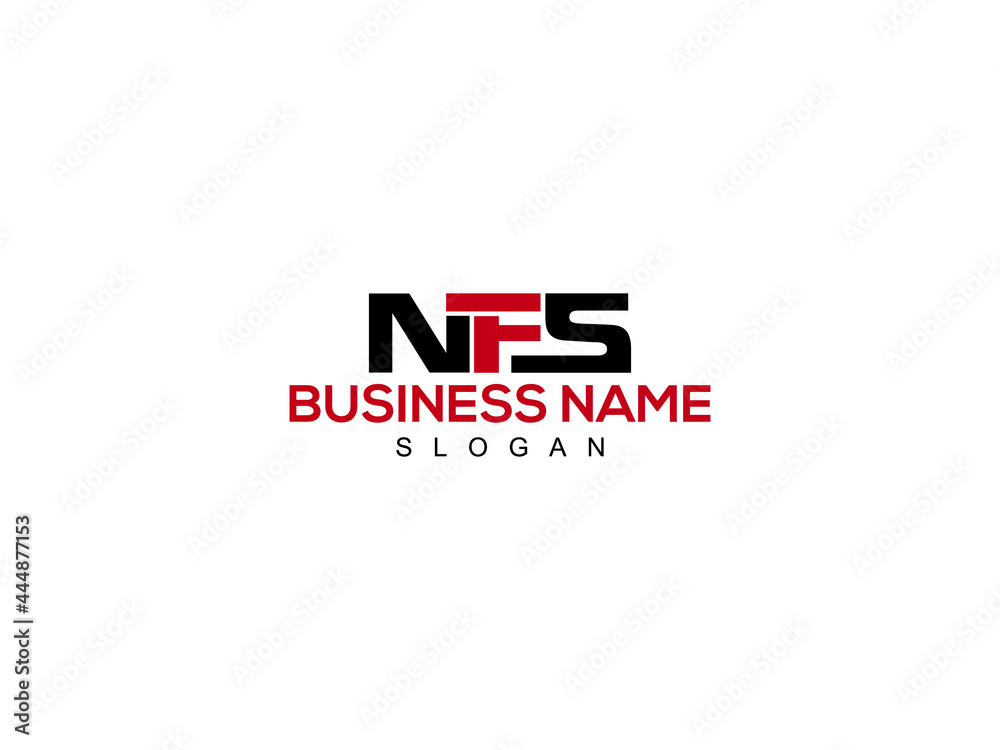 Letter NFS Logo Icon Vector Image Design For Company or Business Stock ...