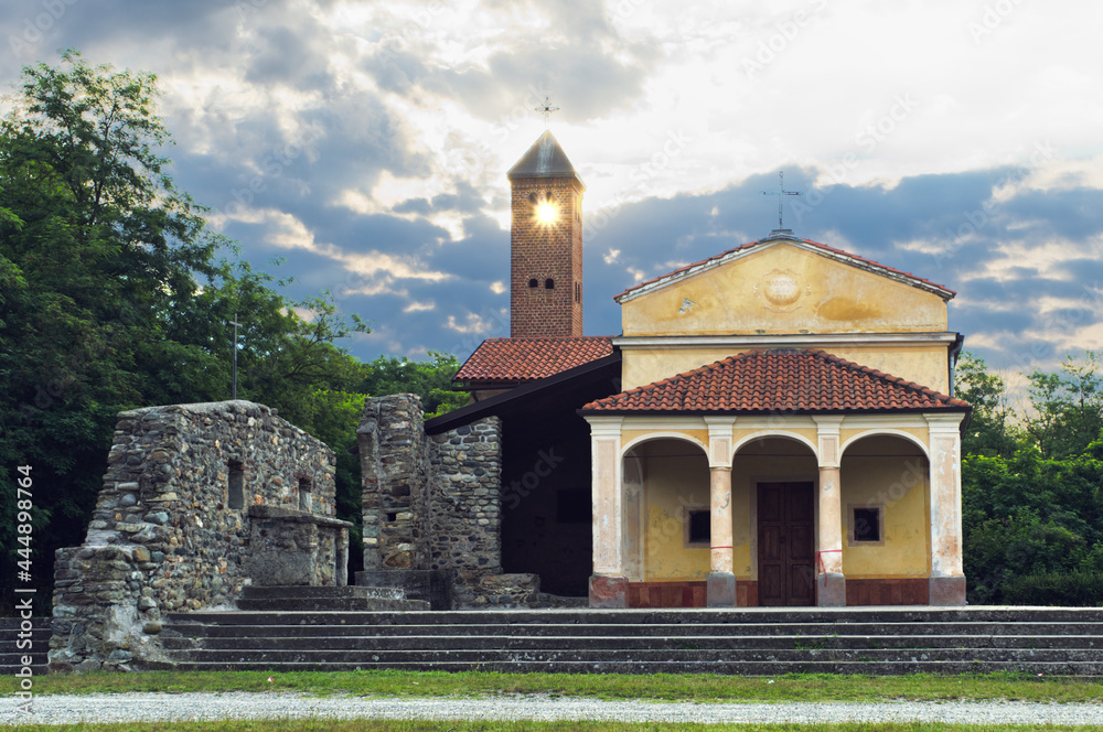 Foto Stock Chiesa dì S. Maria di Meoglio, Santuario della Madonna della ...