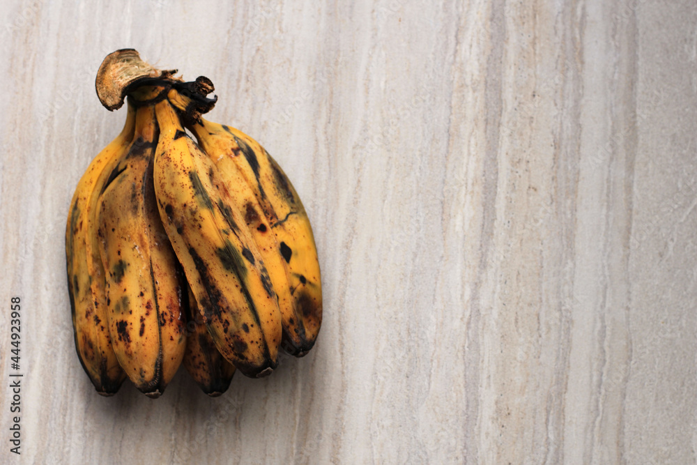Over Riped Pisang Kepok Kuning (Musa acuminata), Yellow Local Banana ...