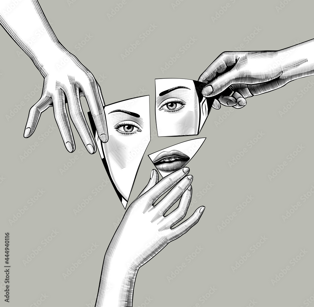 Shattered Mirror Drawing