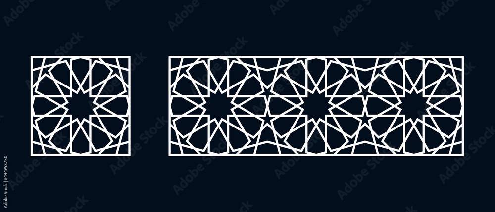 Islamic pattern for laser cutting Stock Vector | Adobe Stock