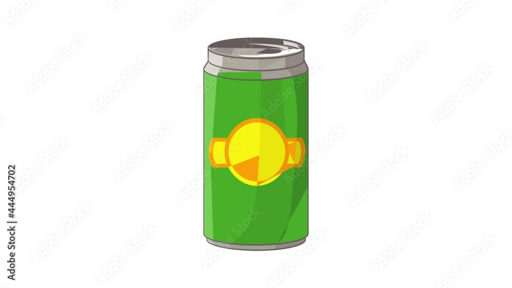 Aluminum cans for beer icon animation cartoon best object isolated on ...