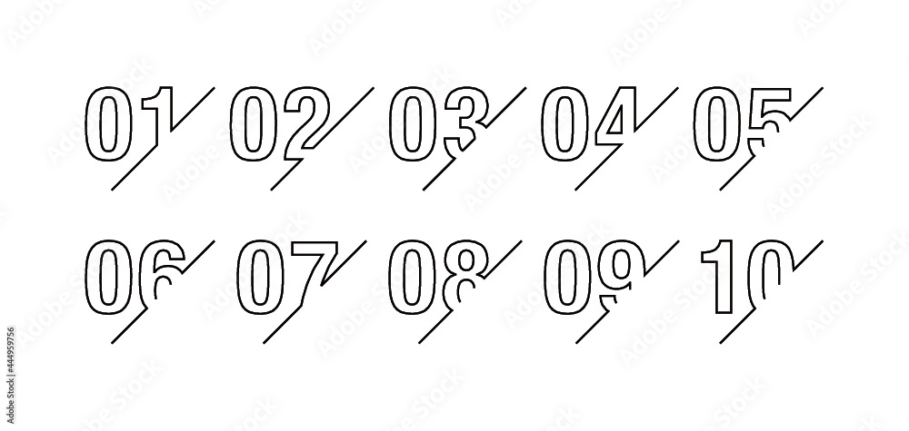 Number Icon Design/Graphics Stock Vector | Adobe Stock