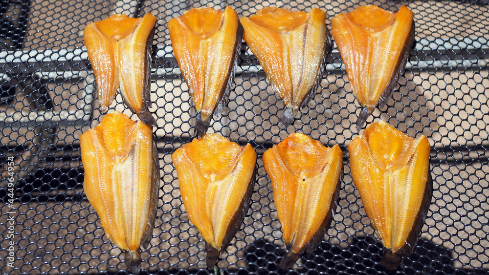 Dried Catfish fish in the market. Freshwater fish. Sun dried catfish ...