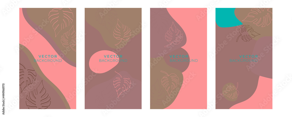 Abstract organic background vector. Earth tone minimal style wallpaper ...