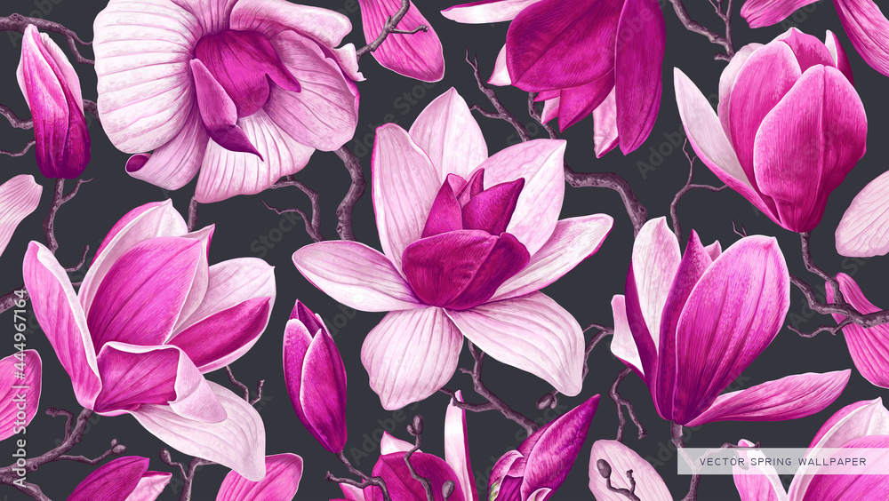 Floral wallpaper, lock screen, screen saver on your computer, laptop or ...
