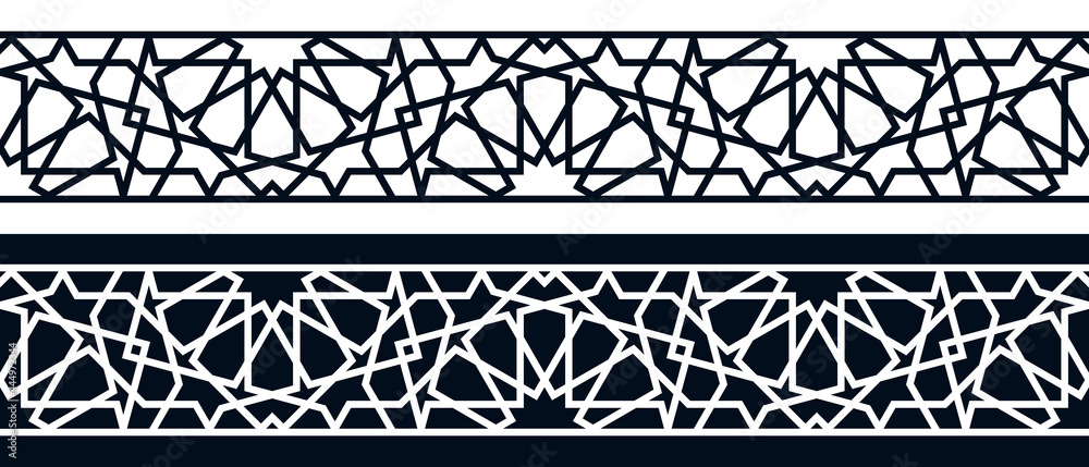 Islamic pattern for laser cutting Stock Vector | Adobe Stock