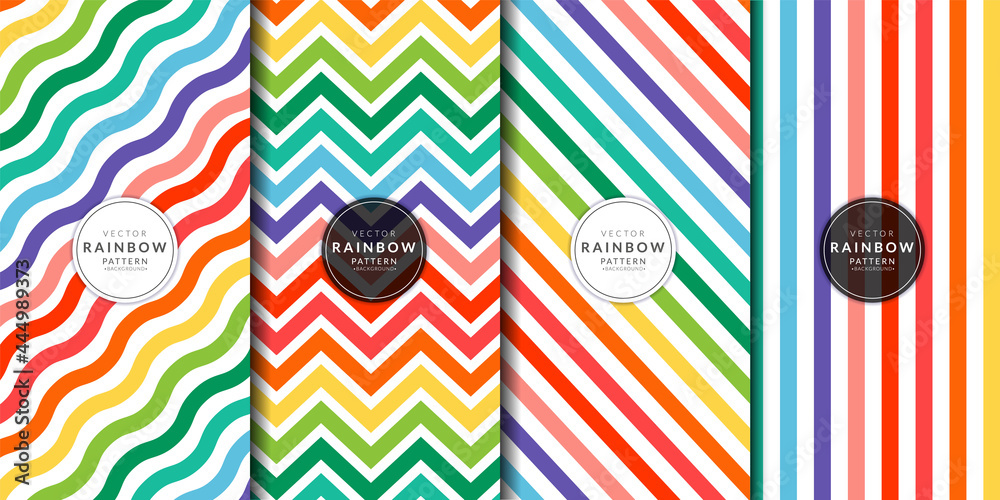 Rainbow Chevron Printables