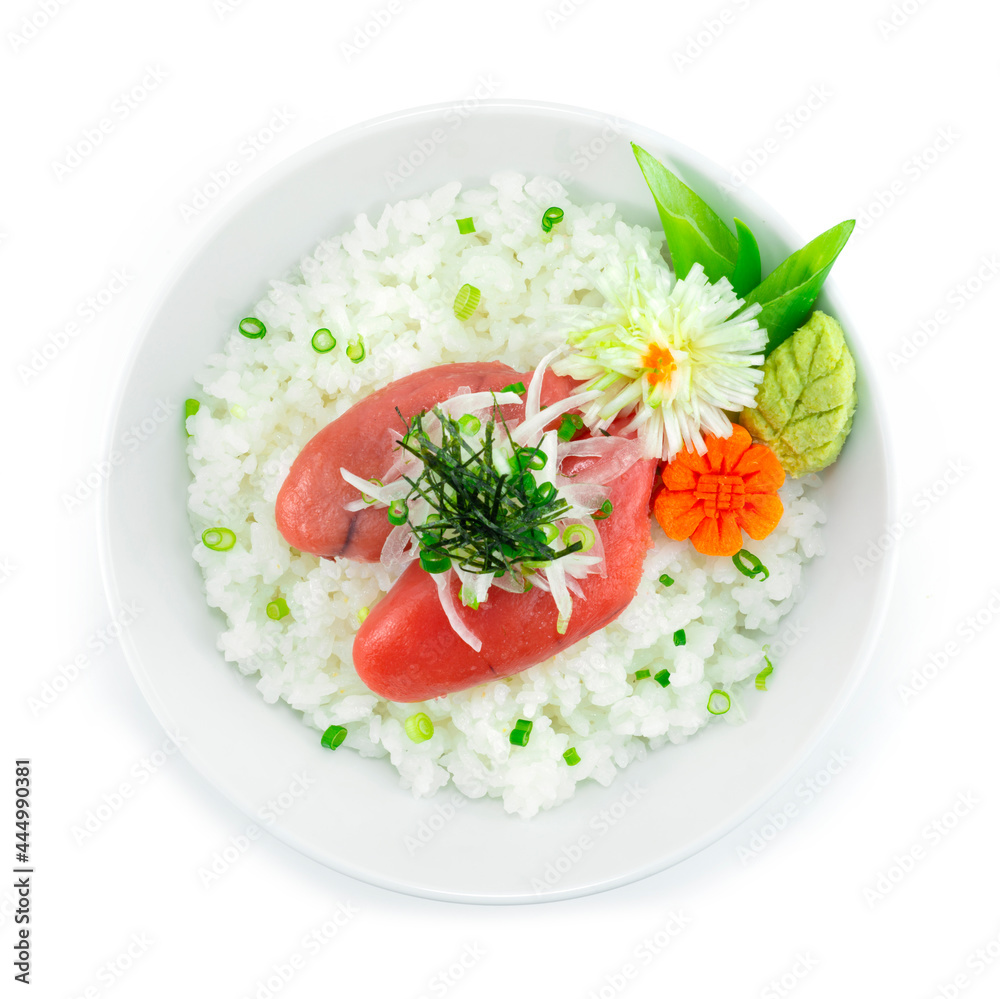 Mentaiko Don ontop onion and Seaweed Japanese Tara Cod Roe style served ...