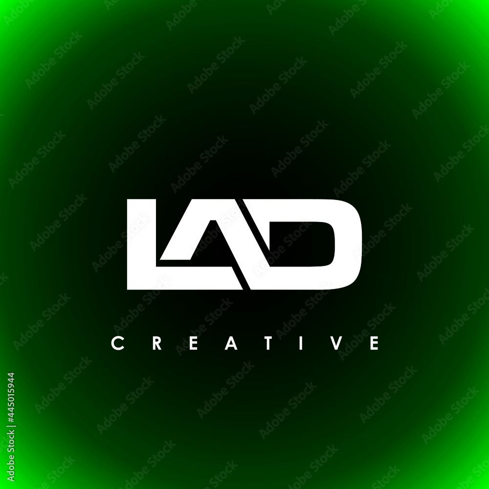 LAD Letter Initial Logo Design Template Vector Illustration Stock ...