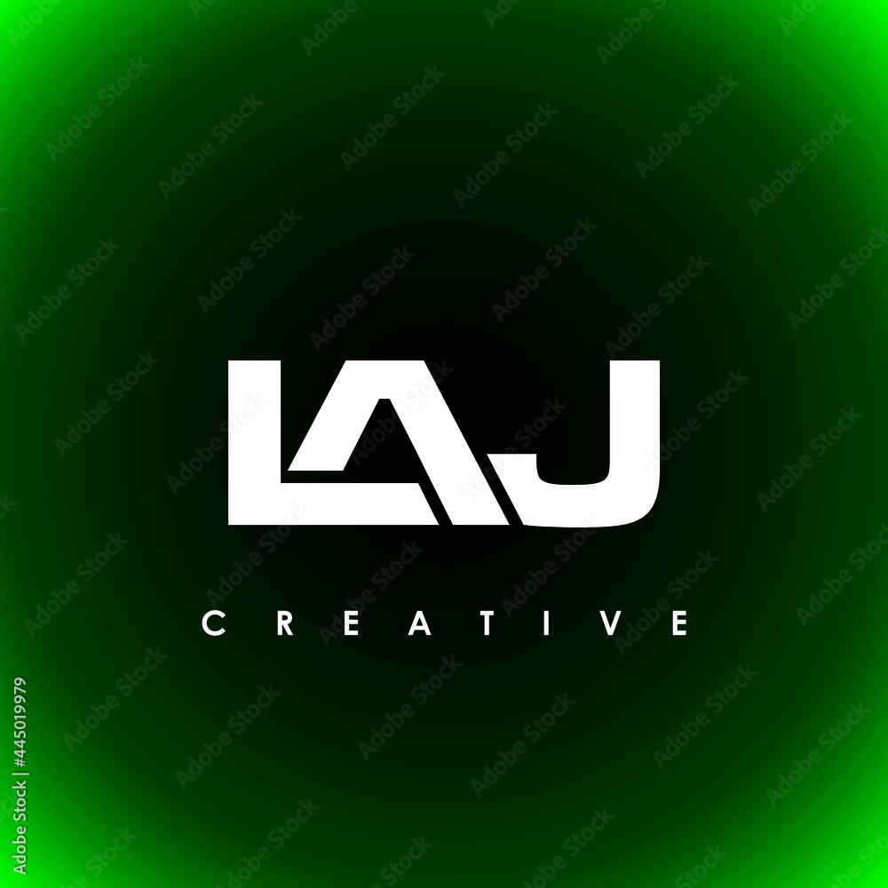 LAJ Letter Initial Logo Design Template Vector Illustration Stock ...