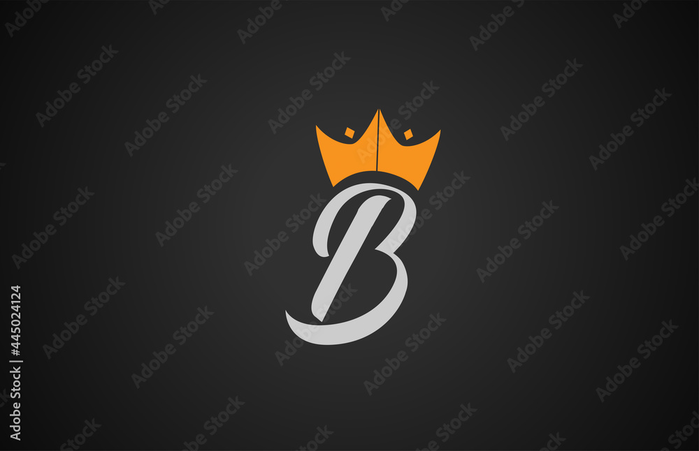 B creative handwritten alphabet letter logo for branding and business ...