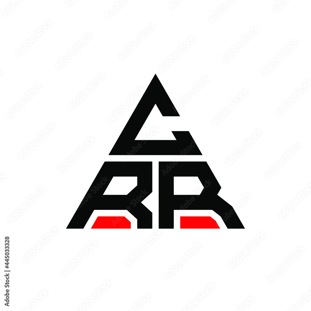 CRR triangle letter logo design with triangle shape. CRR triangle logo ...