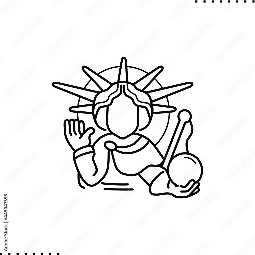 God Mithras, Zoroastrian angelic divinity, Mitra symbol in outline ...