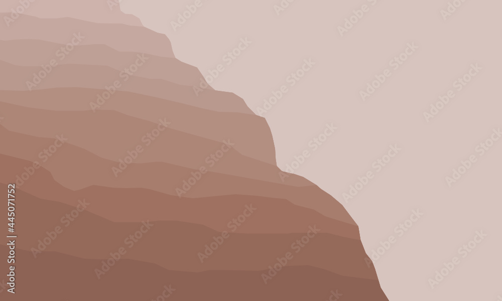 Geologic rock slope. Sedimentary structure. Rock outcrop. Stock Vector ...