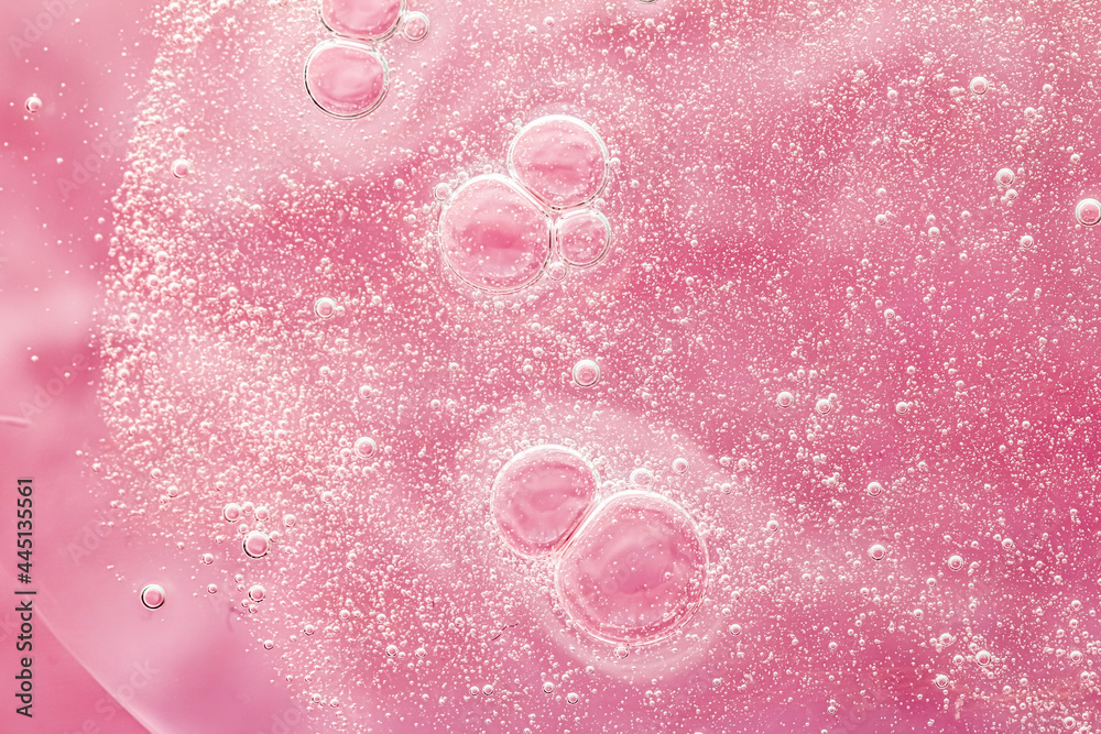 Abstract pink liquid background, paint splash, swirl pattern and water ...