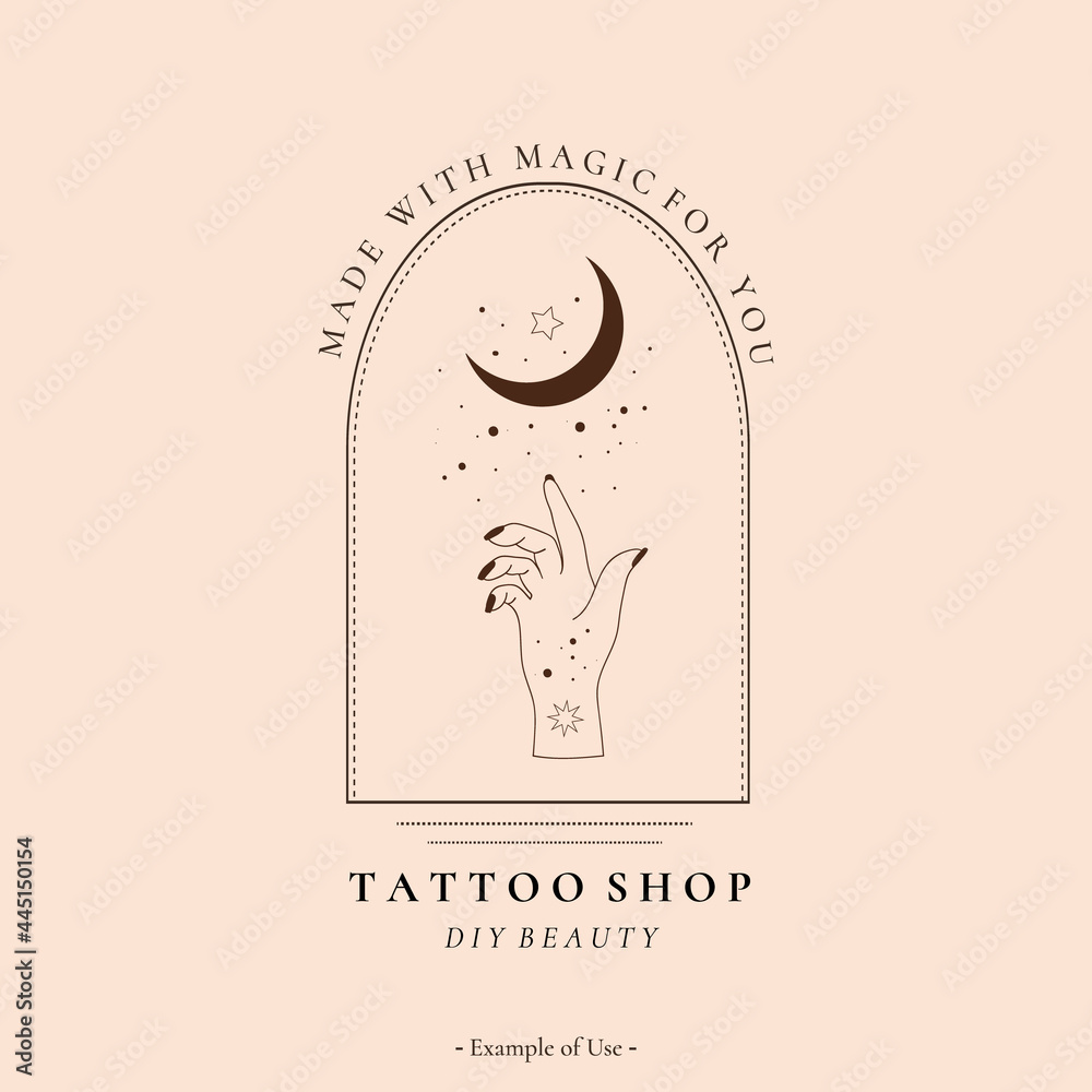 Celestial spiritual alchemy esoteric mystical magic talisman with woman ...