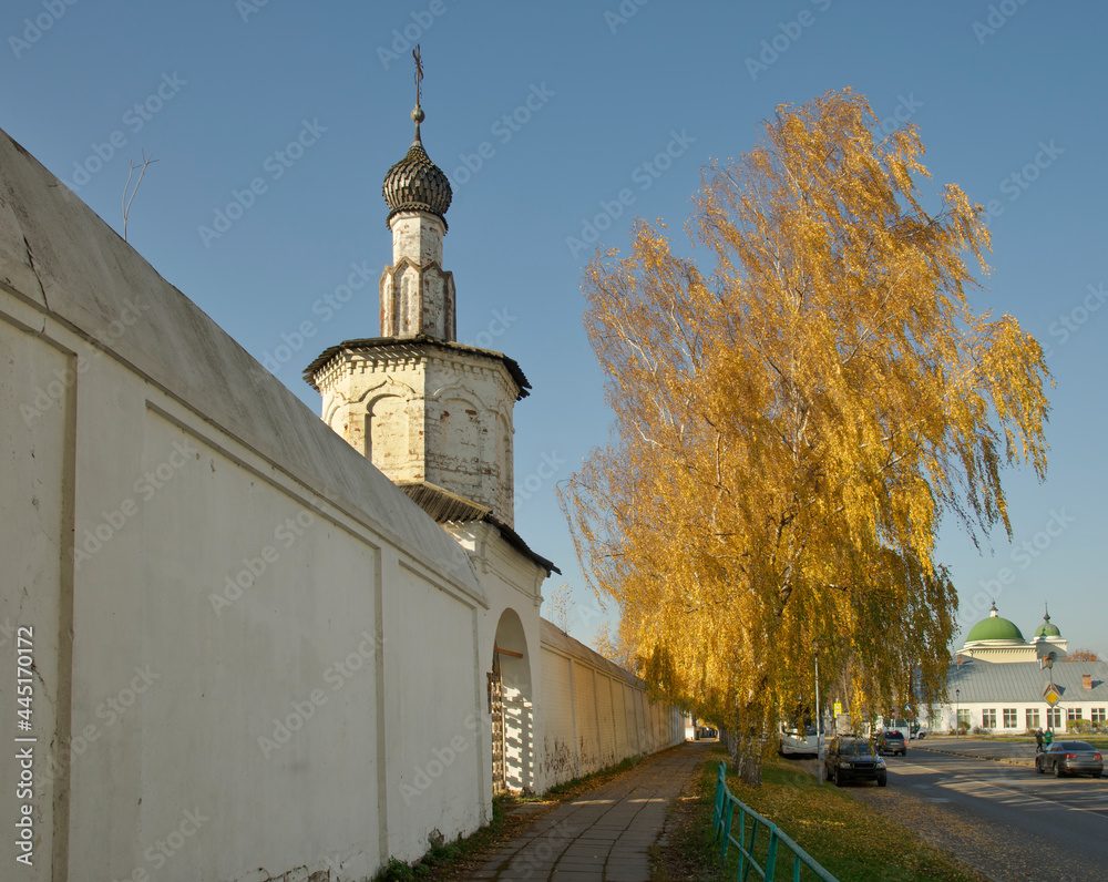Former holy gates of Trinity monastery at monastery of Deposition of ...