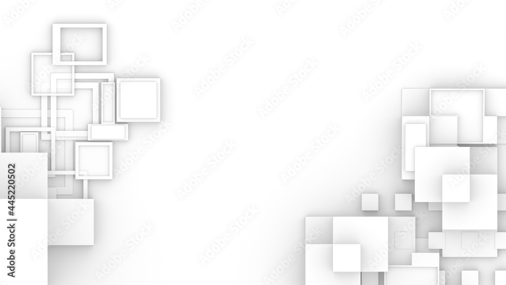 3d illustation of modern geometric block for creative and architecture ...