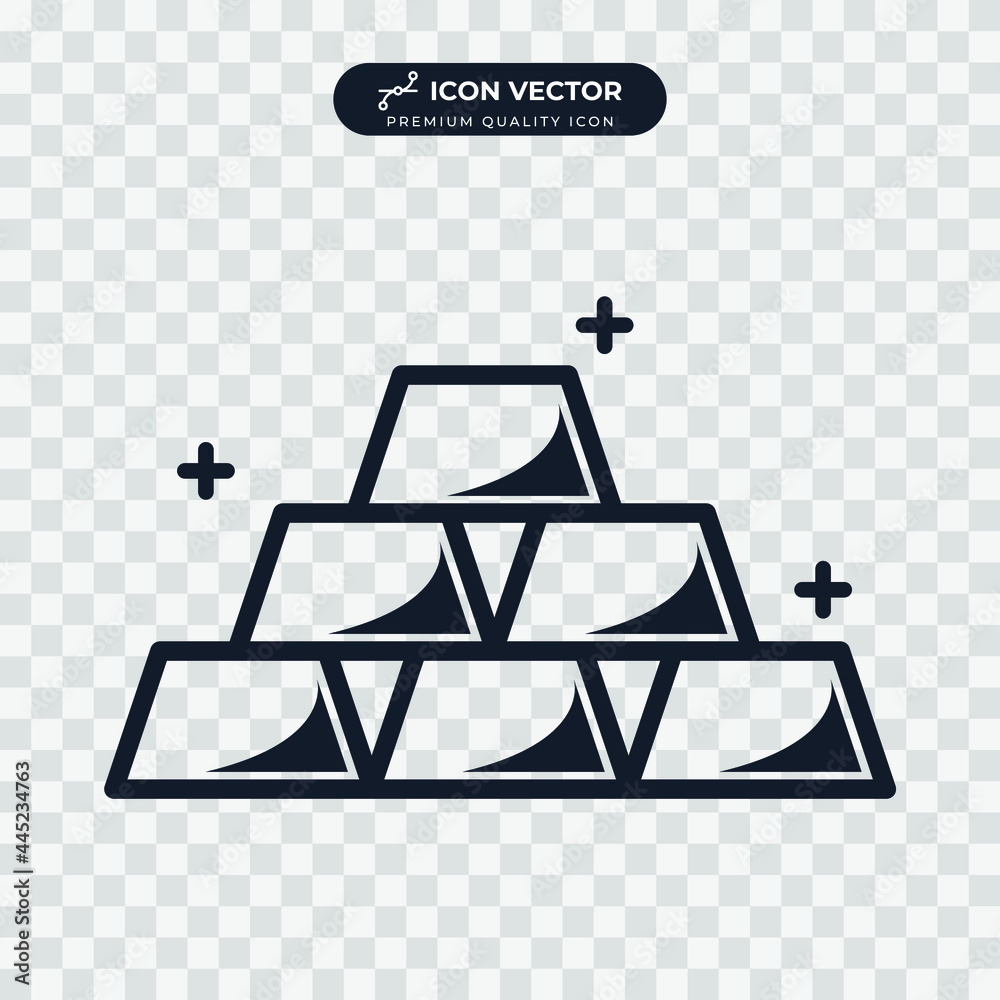 gold icon symbol template for graphic and web design collection logo ...