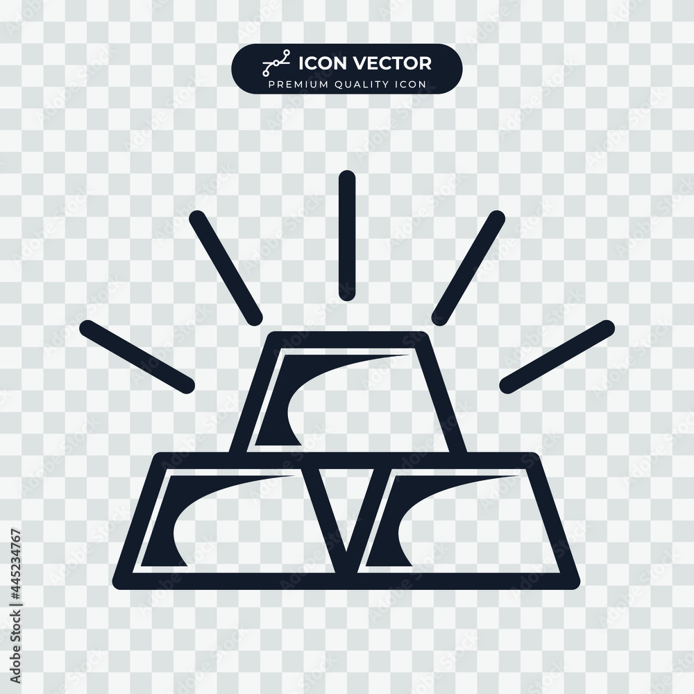 gold icon symbol template for graphic and web design collection logo ...