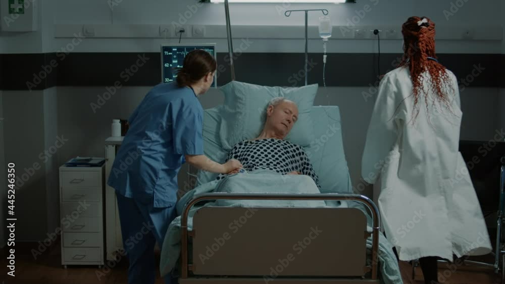 Patient going unconscious in hospital ward after surgery at medical ...