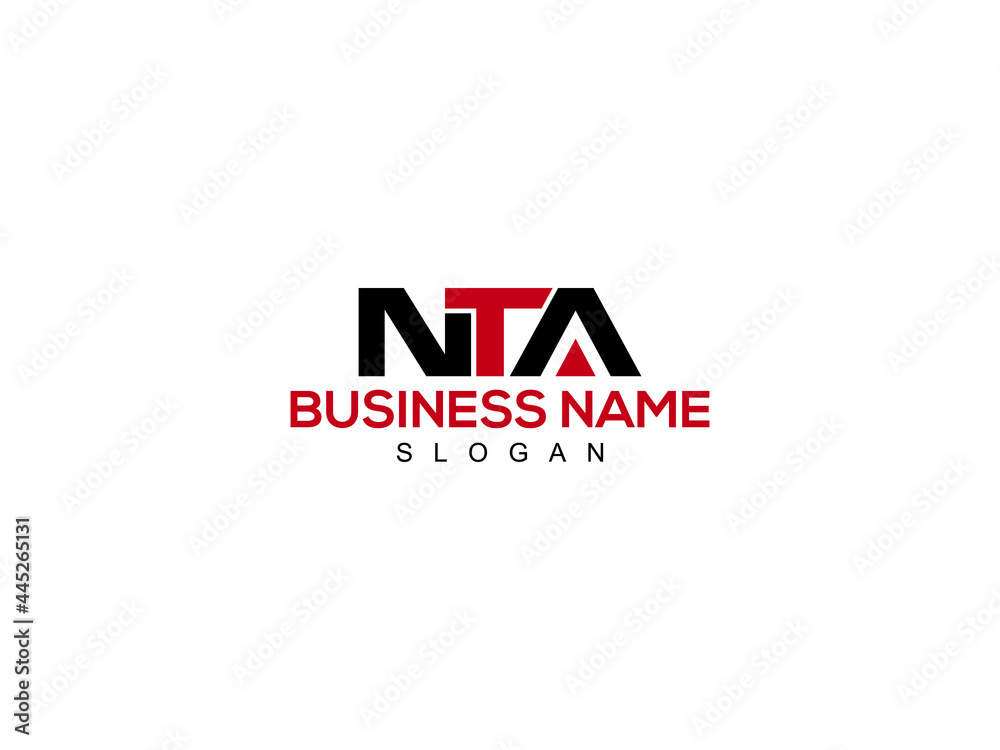 Letter NTA Logo Icon Vector Image Design For Company or Business Stock ...