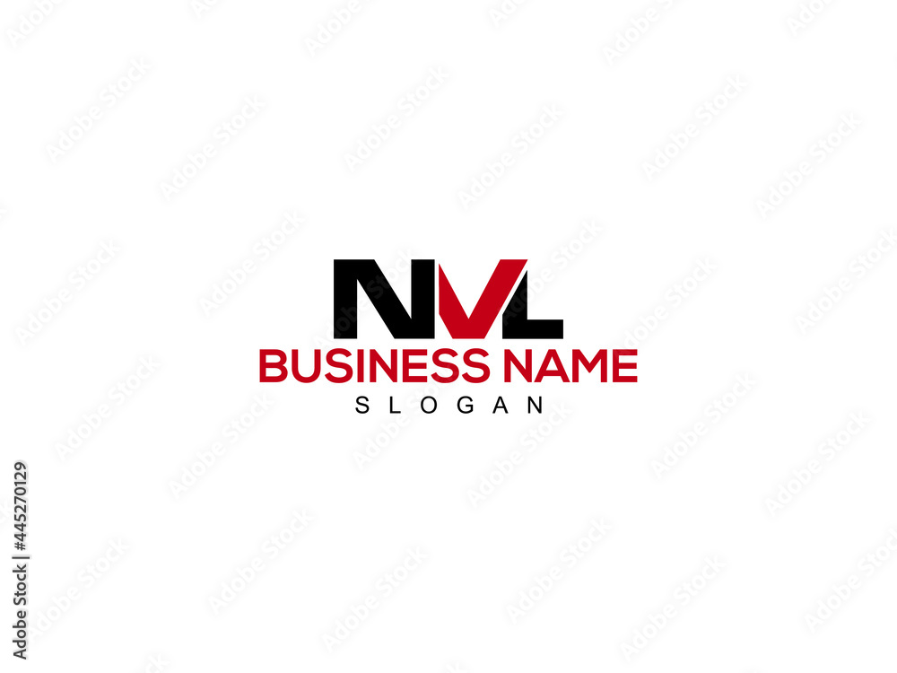 Letter NVL Logo Icon Vector Image Design For Company or Business Stock ...