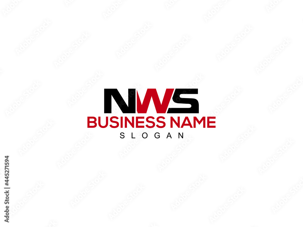 Letter NWS Logo Icon Vector Image Design For Company or Business Stock ...