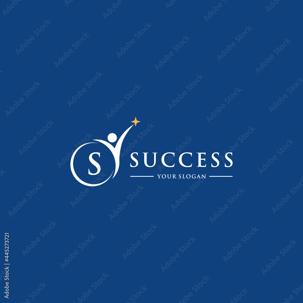 Success leadership education logo design inspiration. with initial s ...
