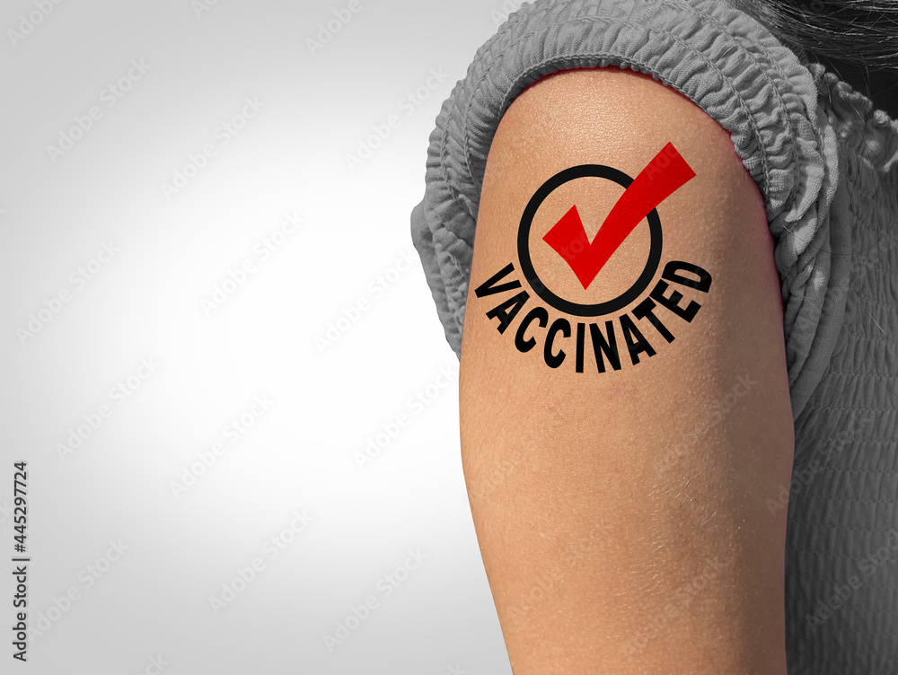 Vaccinated person and immune people due to taking the first dose and ...