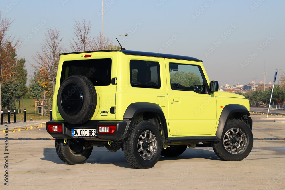 Suzuki Jimny is a line of four-wheel drive off-road mini SUVs, made by ...