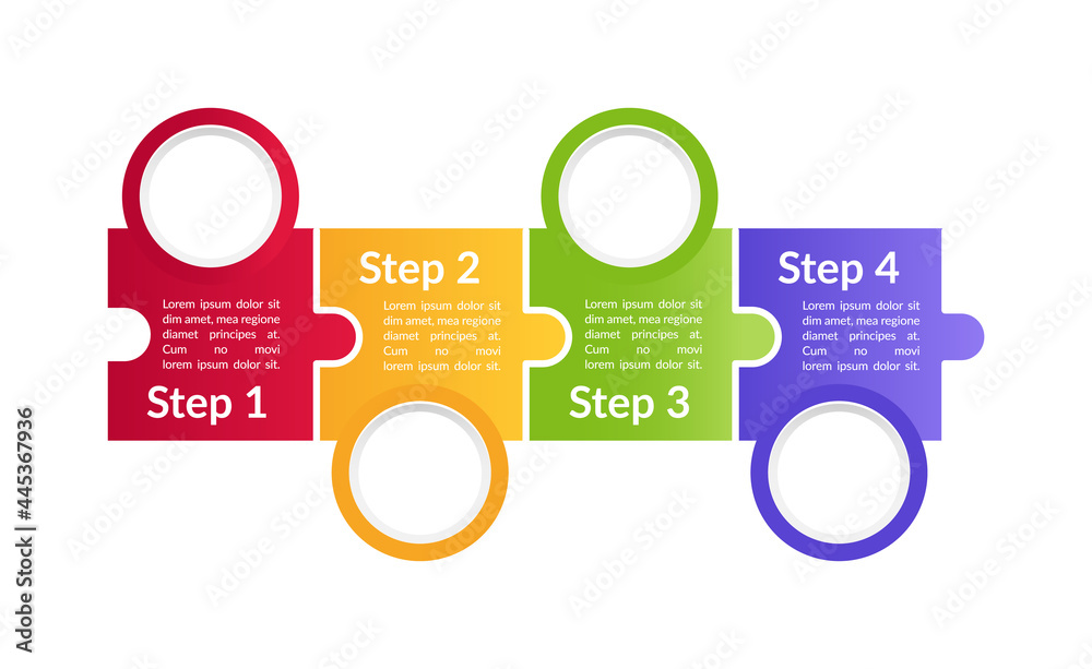 Multicolor informational vector infographic template. Marketing ...