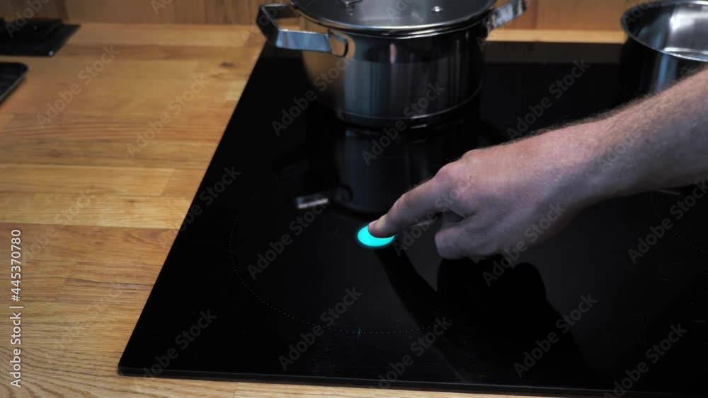 The concept of a modern induction hob, a modern kitchen for the future ...