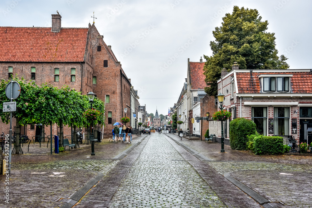 Beautiful views of Elburg's old town, the Agnieten monastery and the ...