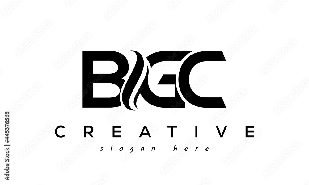 Letter BGC creative logo design vector Stock Vector | Adobe Stock