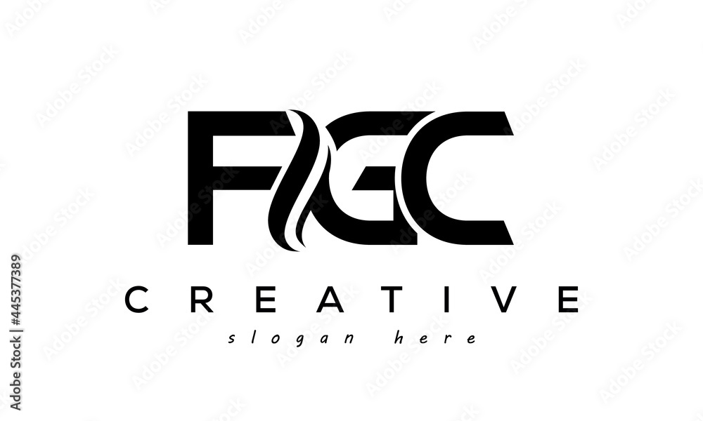 Letter FGC creative logo design vector Stock Vector | Adobe Stock
