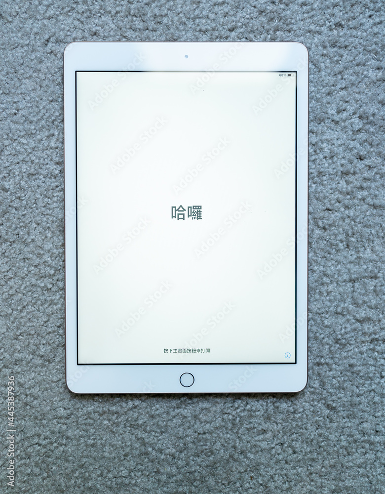 Foreign language setup on 8th generation Apple iPad, Retina screen ...