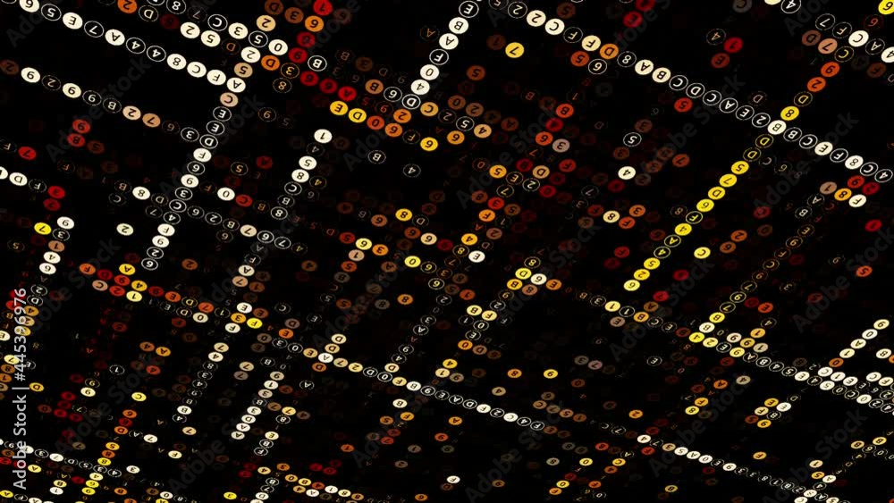 Abstract hacking background, concept of multiple choice and harmful ...